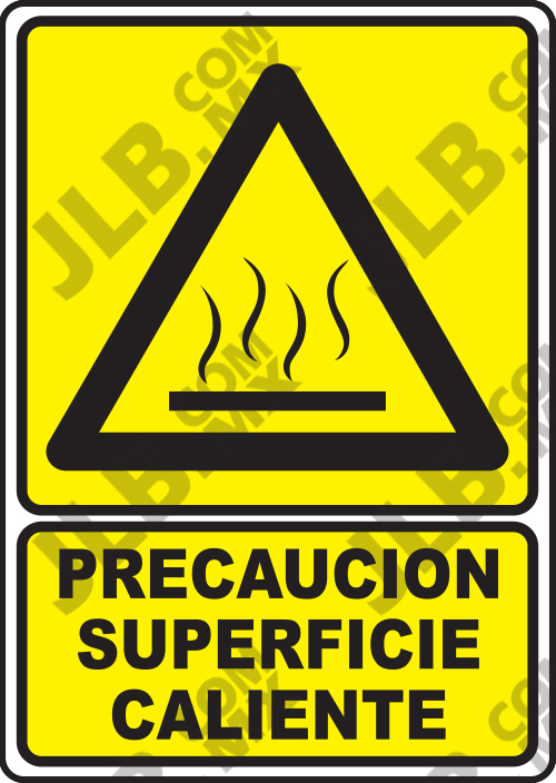 Señalamiento Precaución superficie caliente | Extintores, equipos ...